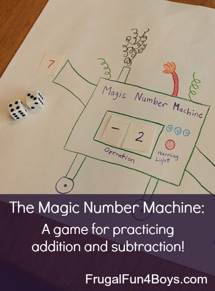 Magic Number Machine: A Math Game for Addition and Subtraction Practice ...